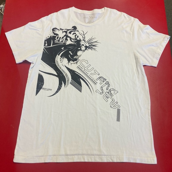 Marc Ecko | Shirts | Marc Ecko Cut And Sew Tiger Graphic White Tshirt ...